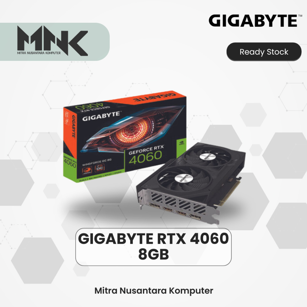 Jual VGA Gigabyte Geforce RTX 4060 8GB OC - RTX4060 GV-N4060WF2OC-8GD ...