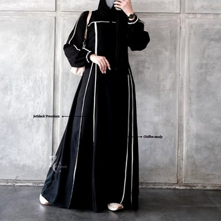 Jual New Abaya Khadijah hitam Turkey gamis Syari Muslimah bahan ...