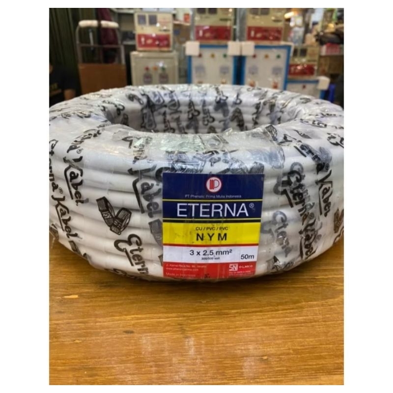 Jual Kabel Eterna ETERNA NYM 3x2.5 3X2.5 Kawat Tembaga @50Meter Original Eterna | Shopee Indonesia