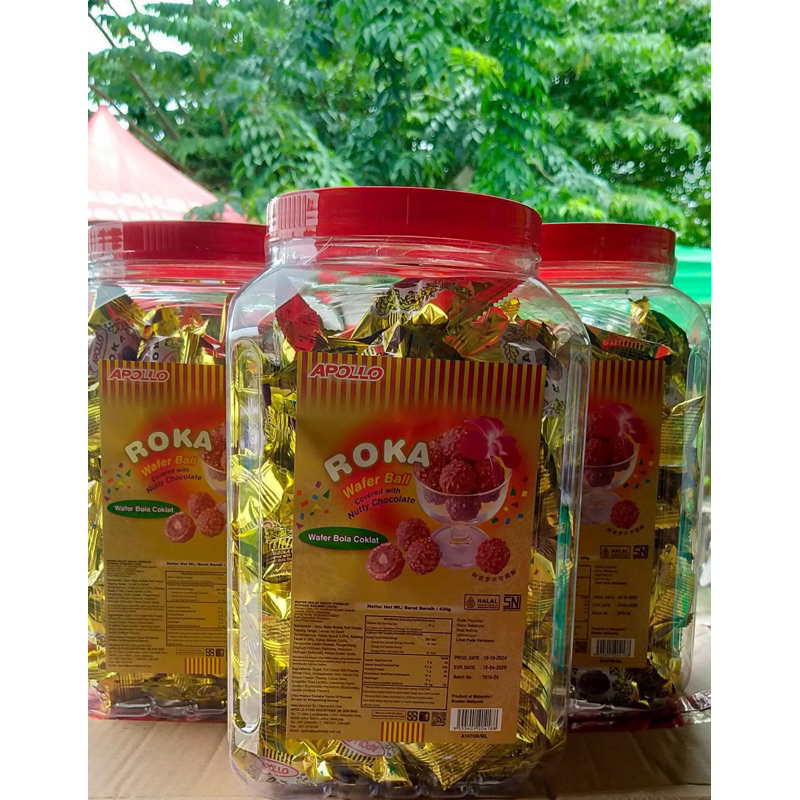 Jual Apollo Roka Wafer Bola Coklat isi 70 | Shopee Indonesia