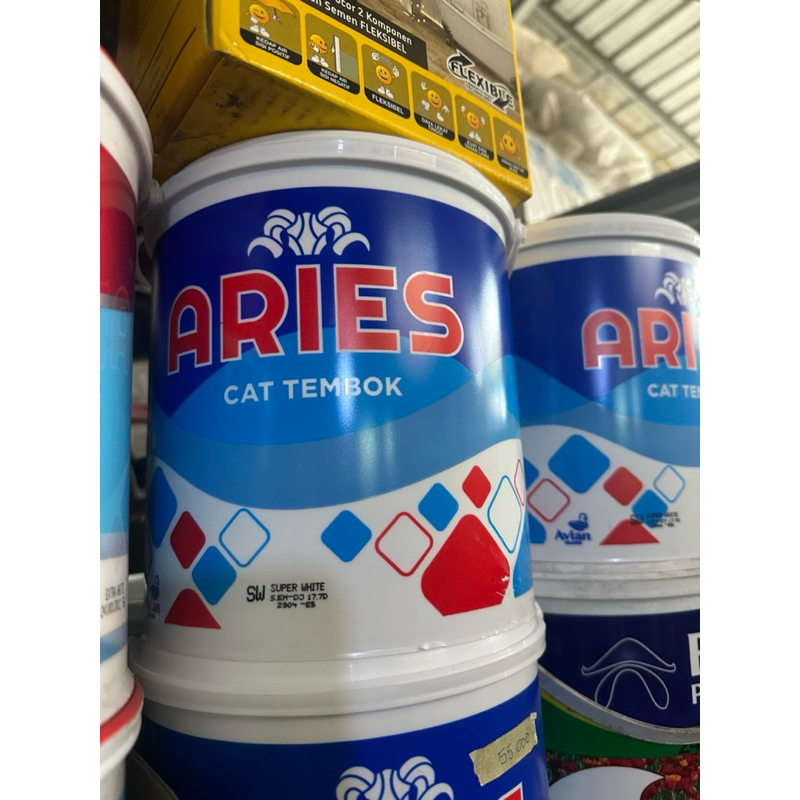 Jual Cat Tembok Aries SW Super White Putih 5 Kg Aries by Avian Per Galon 5kg (Cat Tembok Dinding ...