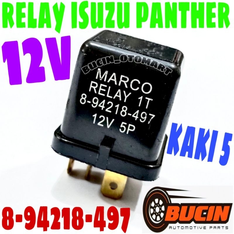 Jual Relay Relai Isuzu Panther / KAD - 12Volt Kaki 5 (5P) | Shopee ...
