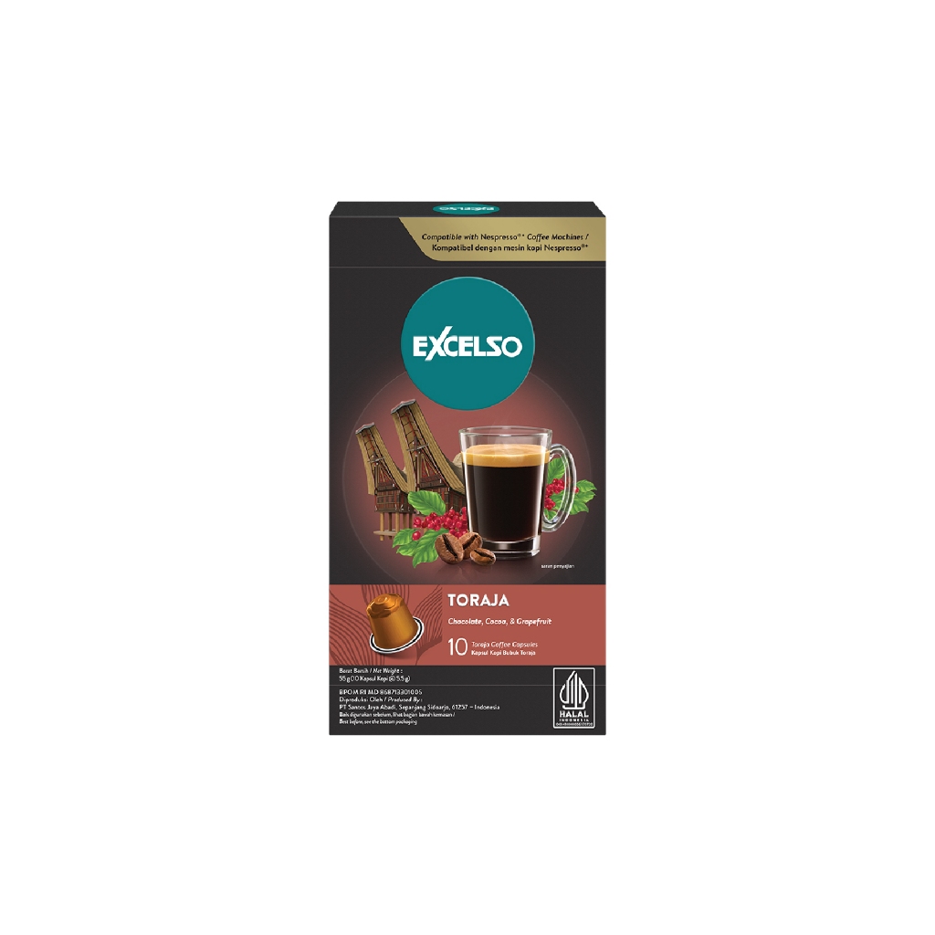 Jual Excelso Kopi Kapsul Toraja - Nespresso Compatible Coffee Capsule ...
