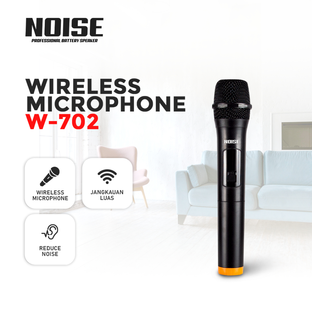 Jual NOISE Universal Wireless Microphone UHF W-702 | Shopee Indonesia