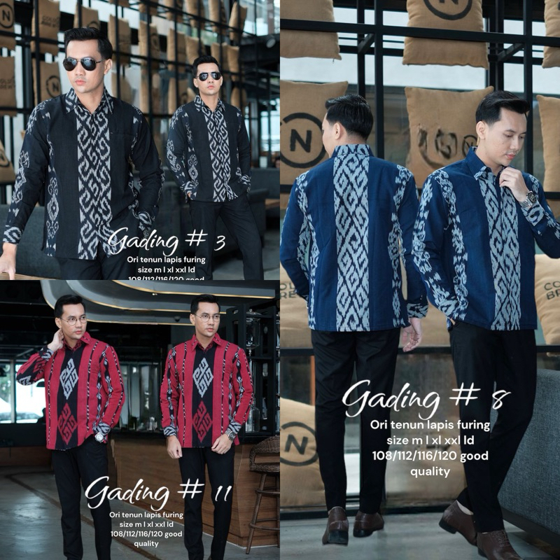 Jual KEMEJA BATIK TENUN TROSO PRIA AKSA TERBARU ‼️baju tenun bahan ...
