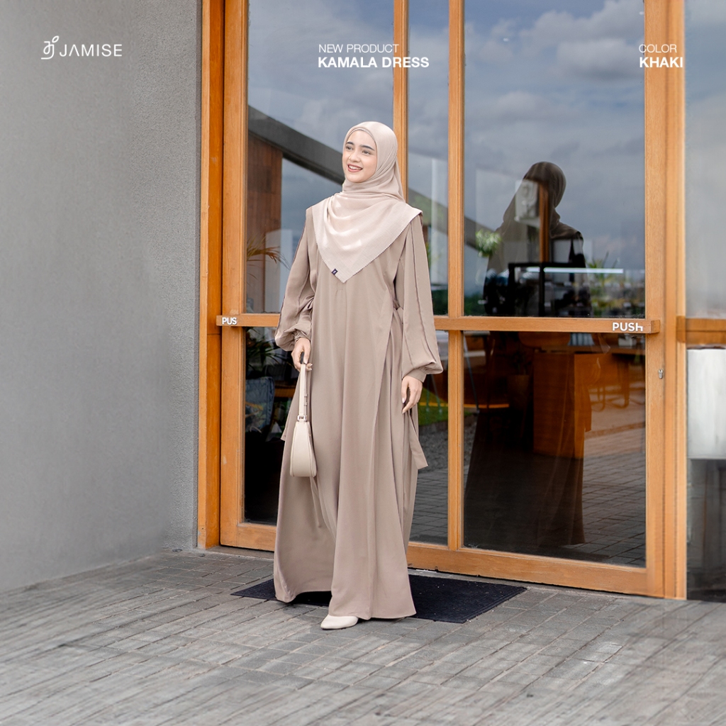 Jual JAMISE SYARI - Kamala Dress Abaya Syari Set Busui Baju Lebaran ...