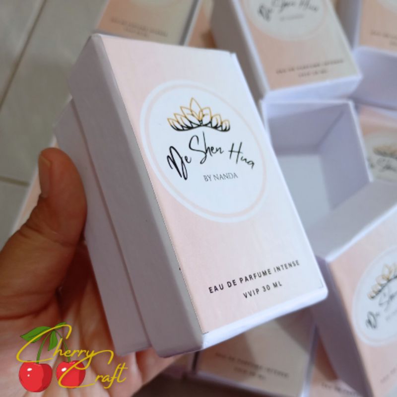 Jual Box parfum bisa custom ukuran 9x4x4 cm full cover dan sudah ...