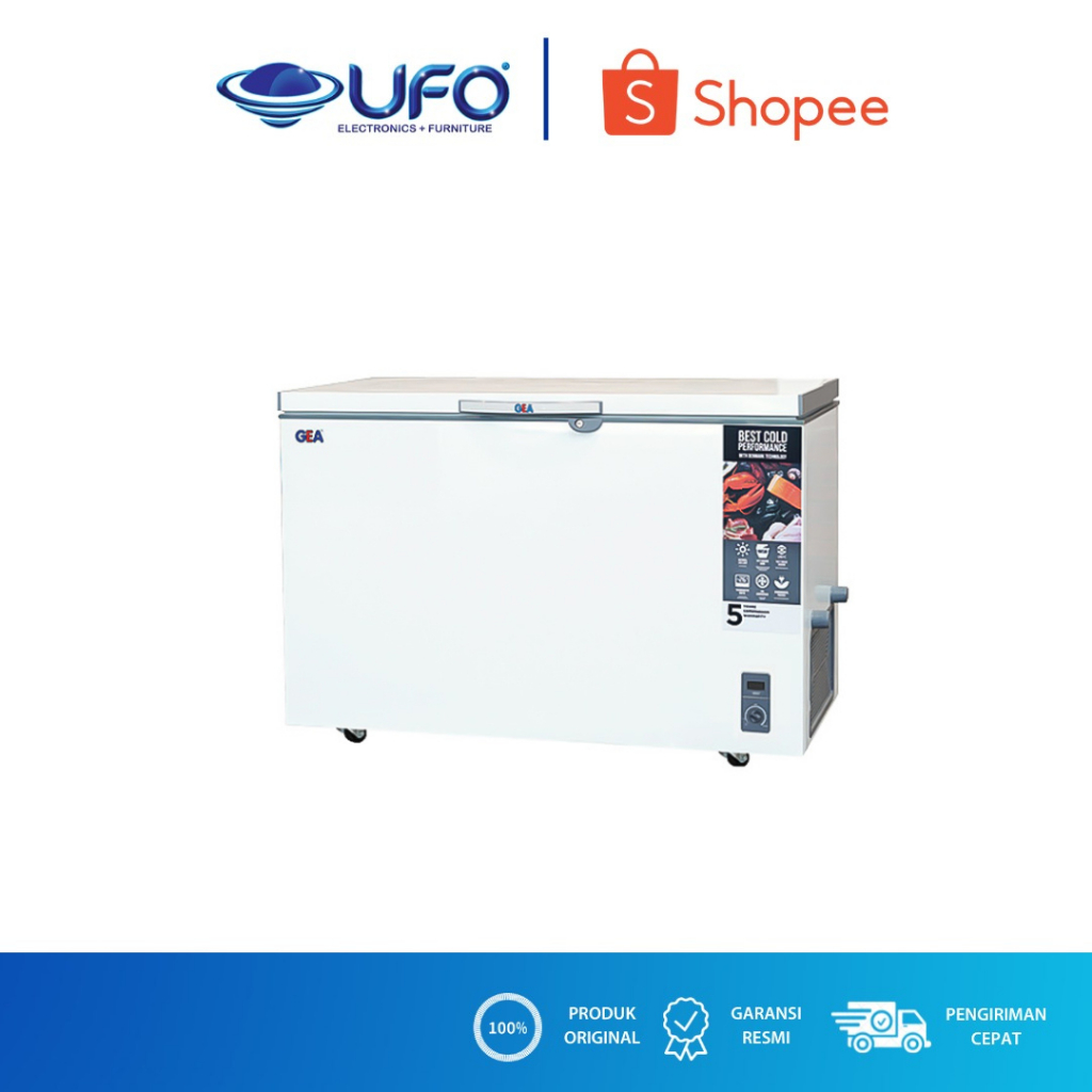 Jual GEA CHEST FREEZER 300 LITER AB-396TX | Shopee Indonesia