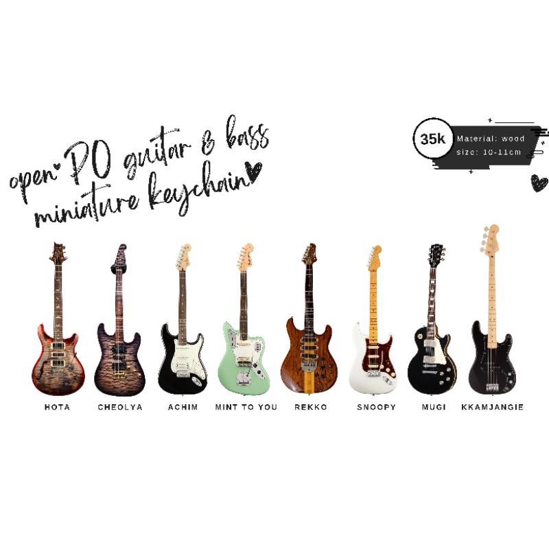 Jual [READY STOCK] Xdinary Heroes Guitar & Bass miniature keychain ...