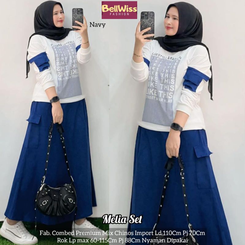 Jual BAJU MELIA SET CARGO CANTIK BY W&W | Shopee Indonesia