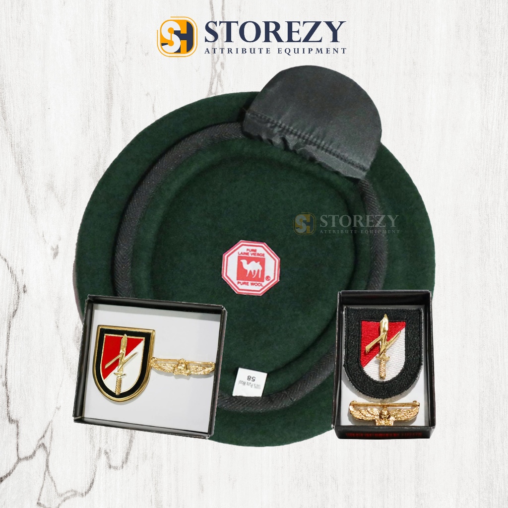 Jual Baret Raider + Emblem (Camel) | Shopee Indonesia