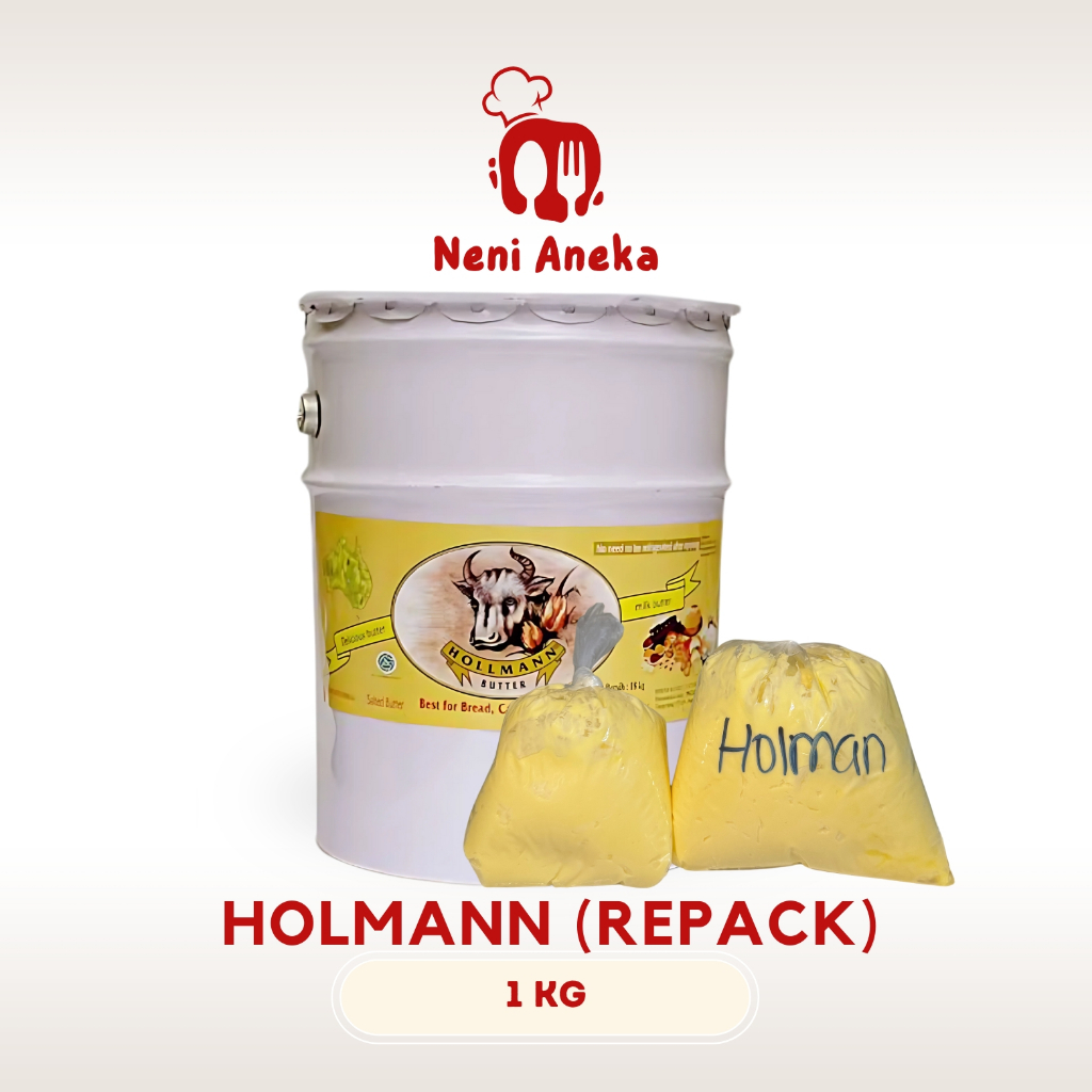 Jual Butter Hollmann / Mentega Holman Repack - 1 KG | Shopee Indonesia