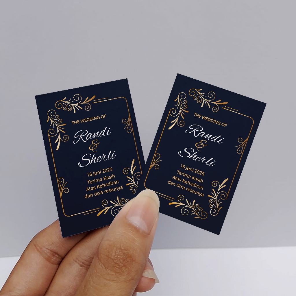 Jual Kartu Ucapan Terima Kasih, Kupon Penukaran, Kartu Photobooth ID07 ...