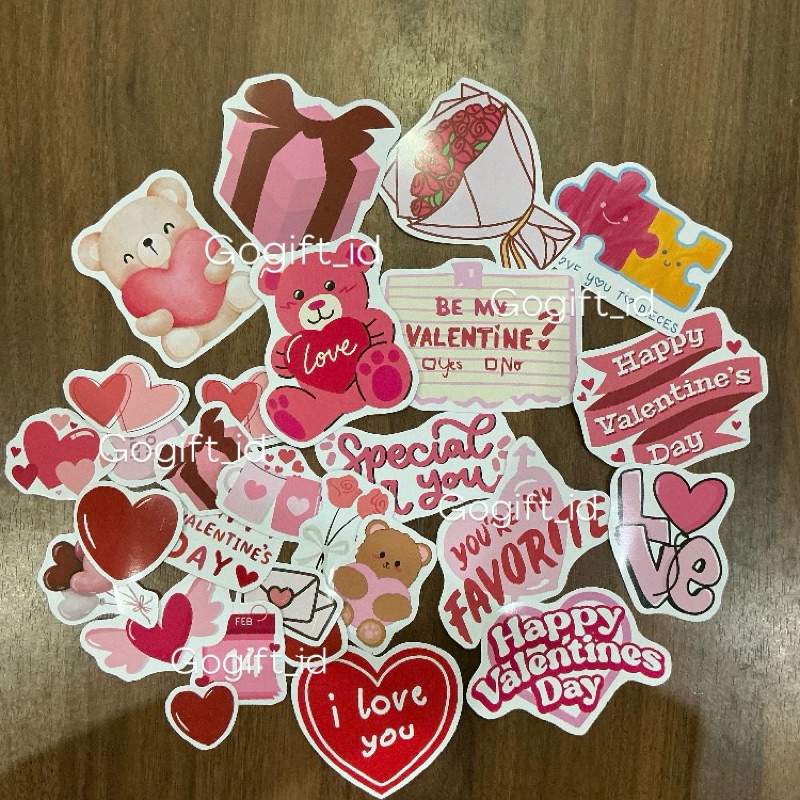 Jual Topper valentine | isi 12pcs | Topper premium | Topper buket ...