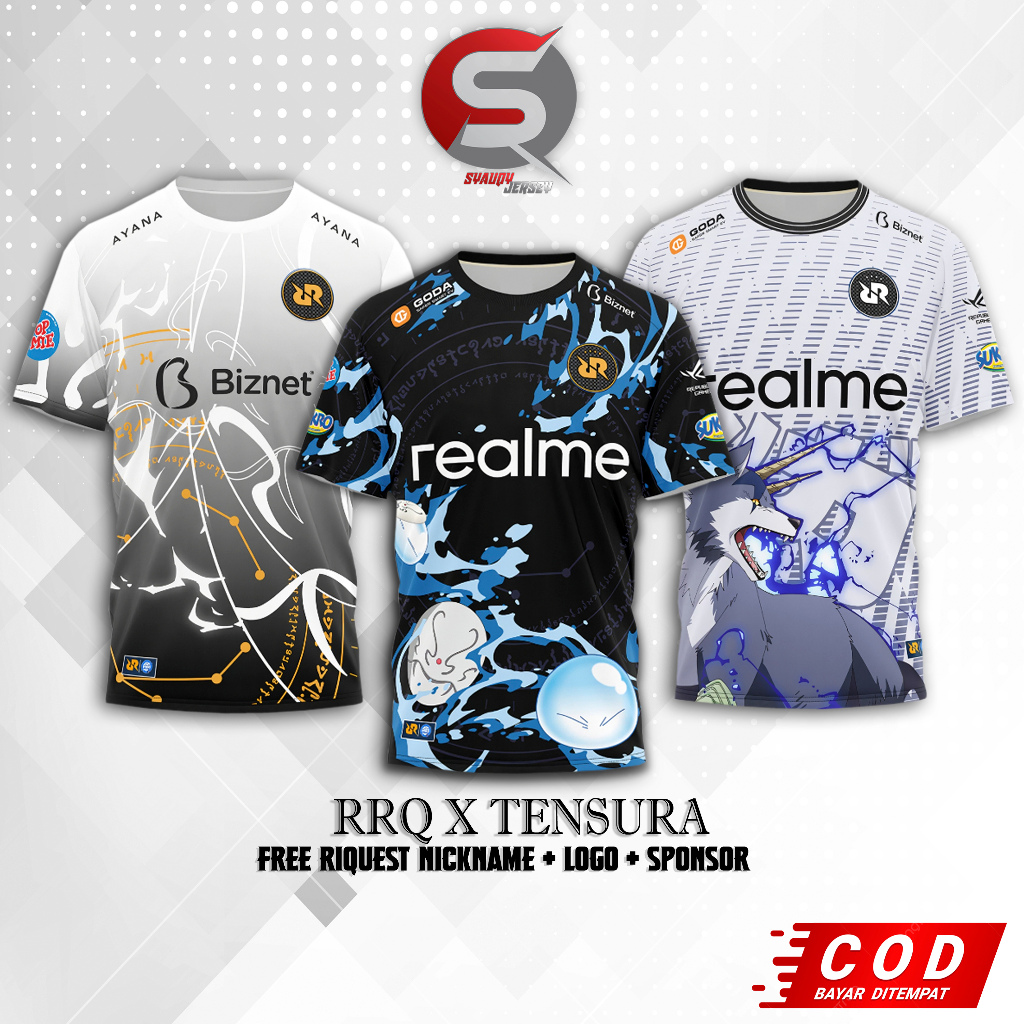 Jual Jersey kaos Baju RRQ Jersey x Slime 2025 Terbaru free request ...