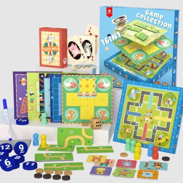 Jual Pinwheel 16in1 Game Collection Classic Board Game Family Game ...