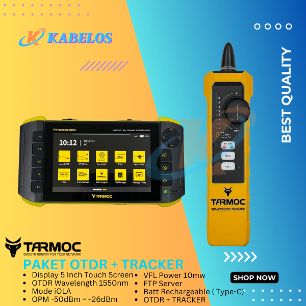 Jual Paket lengkap FO dan RJ45 LAN tool Tarmoc TFT-SC5200-OTDR dan ...