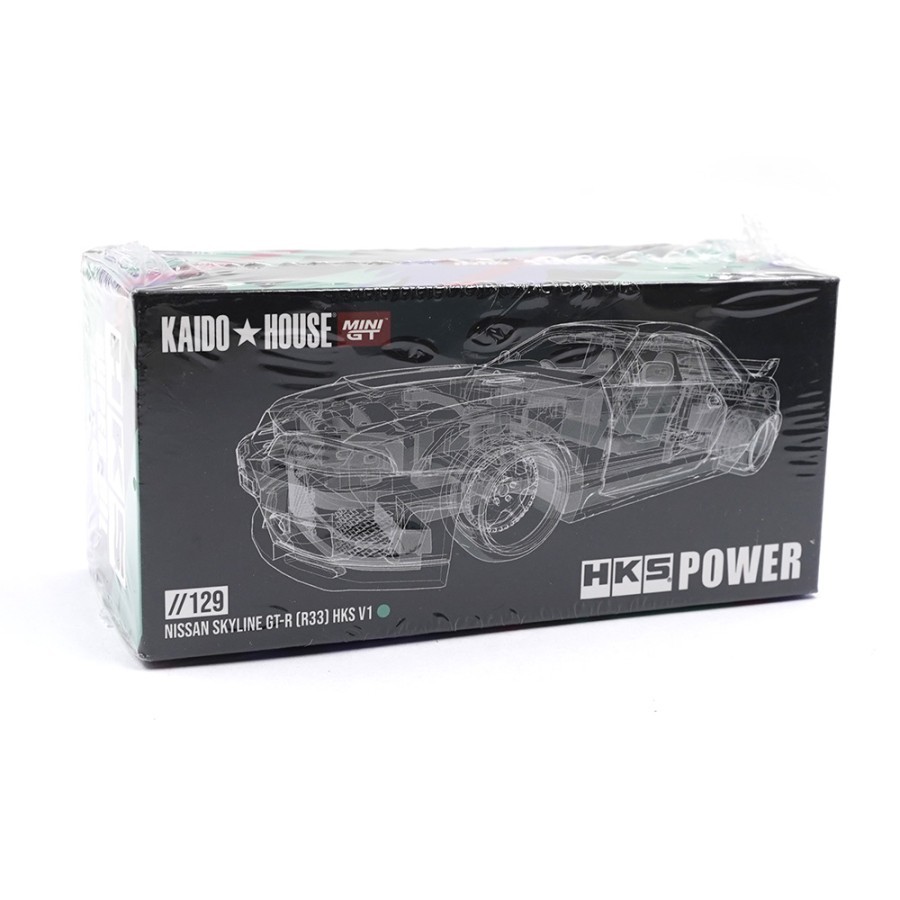 Jual Mini GT KHMG129 Nissan Skyline GT-R (R33) HKS V1 | Shopee Indonesia