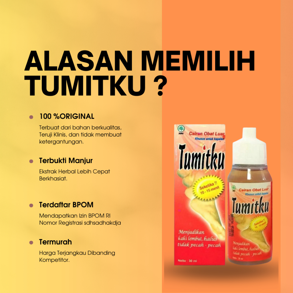 Jual TUMITKU ORIGINAL MENGATASI KAKI PECAH/KAPALAN DENGAN INSTAN SUDAH ...