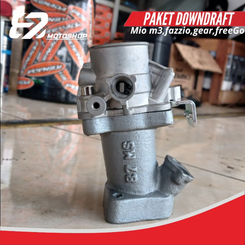 Jual PAKET DOWNDRAFT INTAKE & THROTTLE BODY MIO M3 FREEGO FAZZIO GEAR ...
