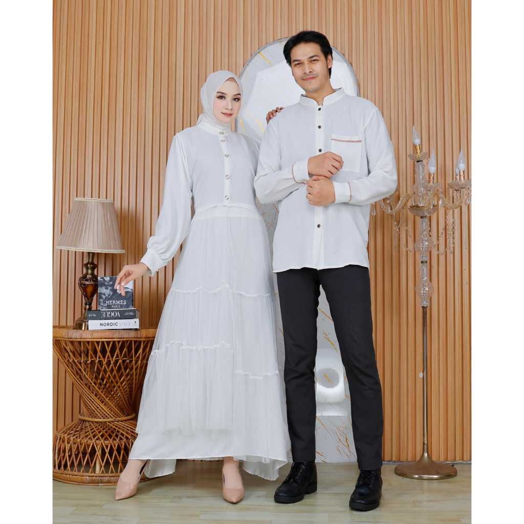 Jual TB88 Couple New Kuncara Mis9 Shakila tile premium lebaran 2025 baju pasangan terbaru ...