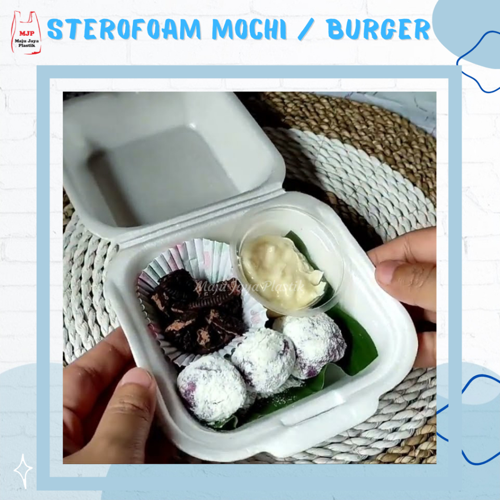 Jual Foam Styrofoam Sterofoam Burger KCS HB 01 Packaging Mochi Foam ...