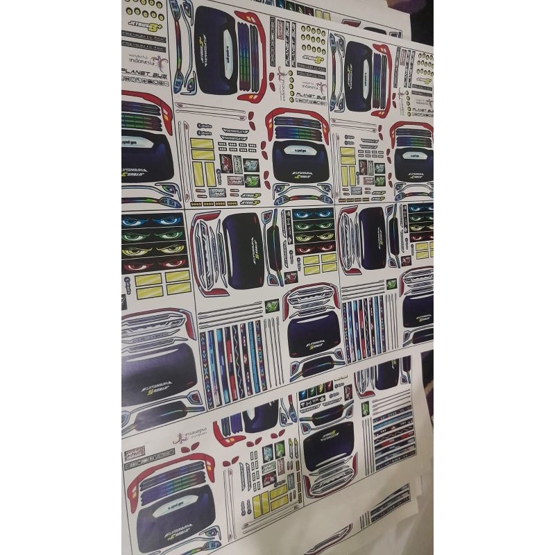 Jual Stiker miniatur bus Basuri jb3 JB5 viral bahan kromo | Shopee ...