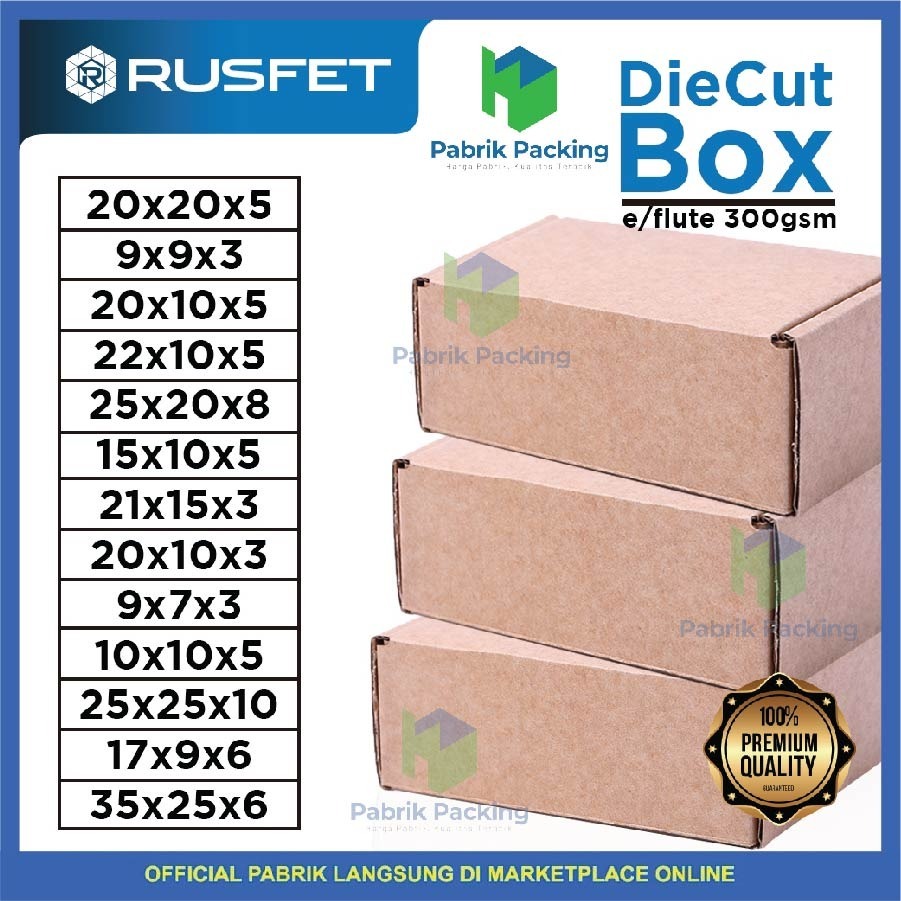 Jual Kardus Box Diecut Kardus Packing Coklat Kotak Box Kartun Dus Polos ...
