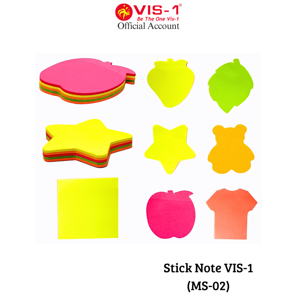 Jual Vis-1 Stick Note MS 02 / Memo Tempel Stick Note Motif 100 Sheets ...