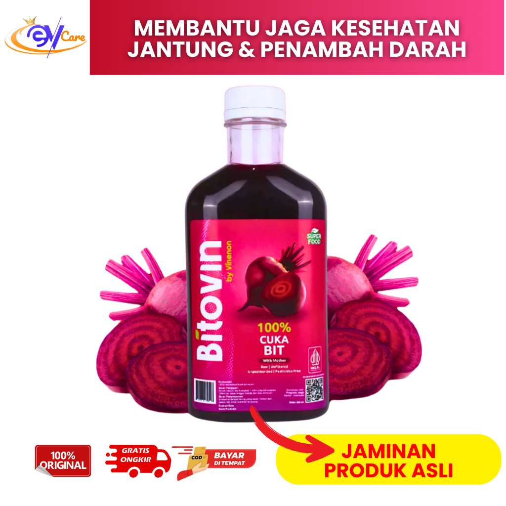 Jual Bitovin Cuka Buah Bit With Mother Solusi Kesehatan Jantung ...