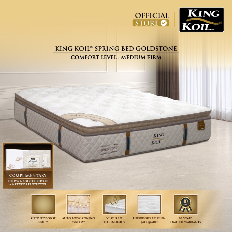 Jual King Koil Goldstone - Kasur Spring Bed [Mattress Only] | Shopee ...