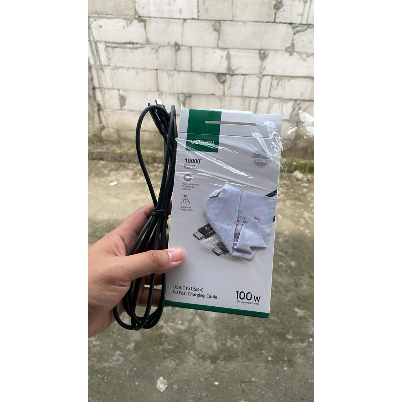 Jual Kabel Ugreen USB C to USB C 2 meter, (jual rugi, baru sekali pakai ...