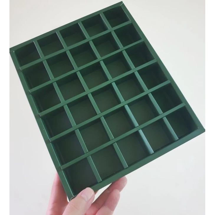 Jual 5 pcs box hijau tua kemasan kue kering dus hampers sekat 30 ...