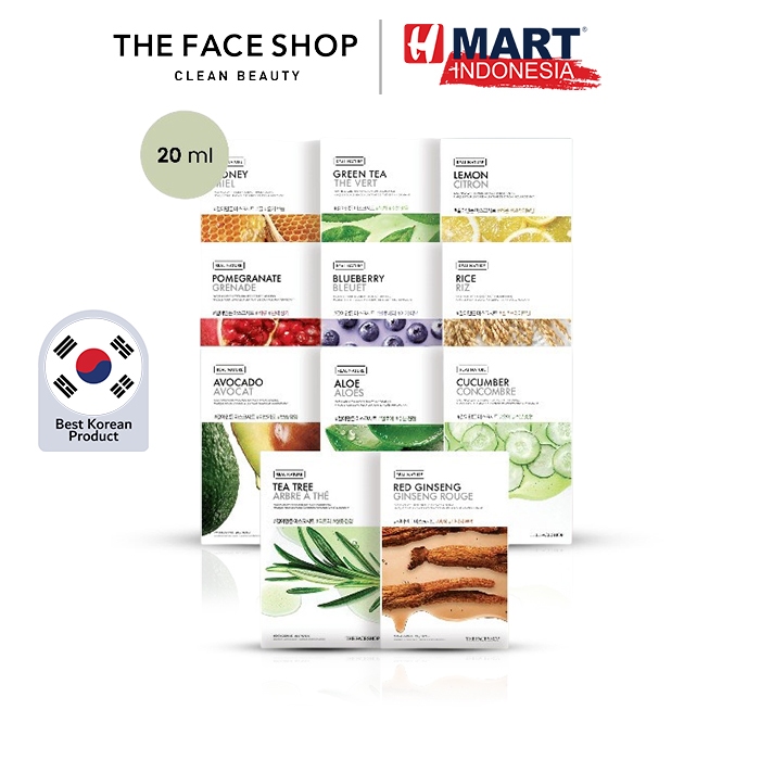 Jual THE FACE SHOP Real Nature Face Mask / Sheet Mask - Masker Wajah ...