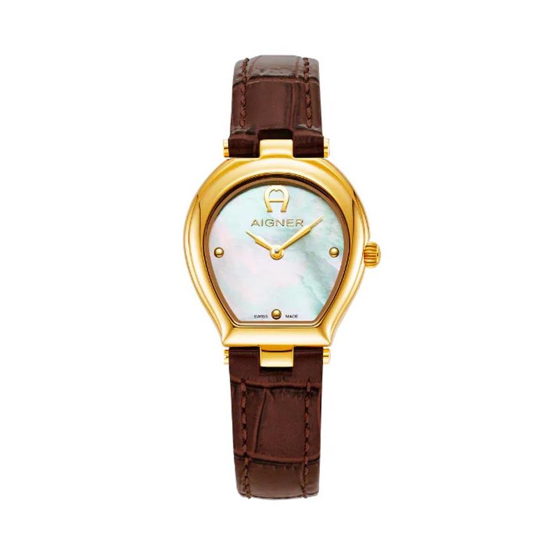 Jual Jam Tangan Wanita Aigner Trani Original 100% Leather Fashion Gold ...