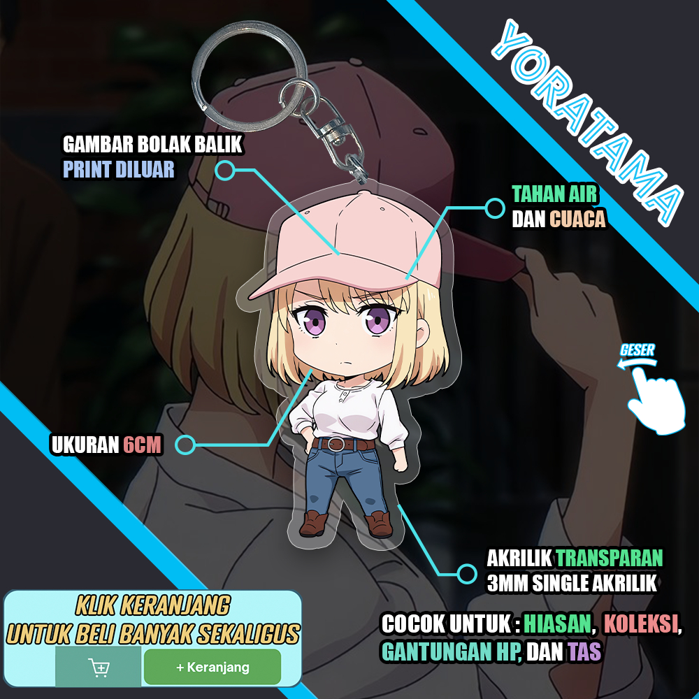 Jual Gantungan Kunci Solo Leveling Cha Hae-in, Keychain Anime Lucu ...