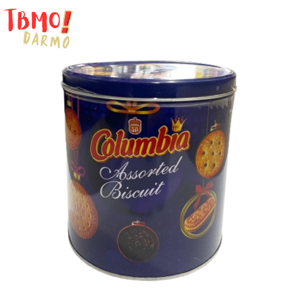 Jual TBMODARMO BISKUIT ANEKA RASA COLUMBIA ASSORTED IN TIN 300GR (6 ...