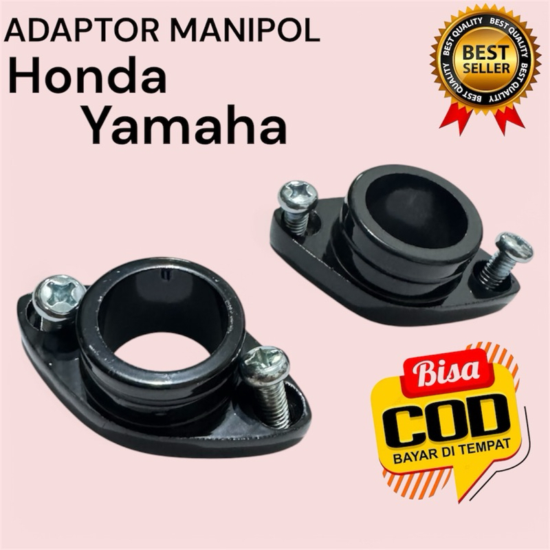 Jual BLACK SERIES ADAPTOR MANIPOL HD-YH BEAT VARIO KARISMA SUPRA REVO MIO DLL | Shopee Indonesia