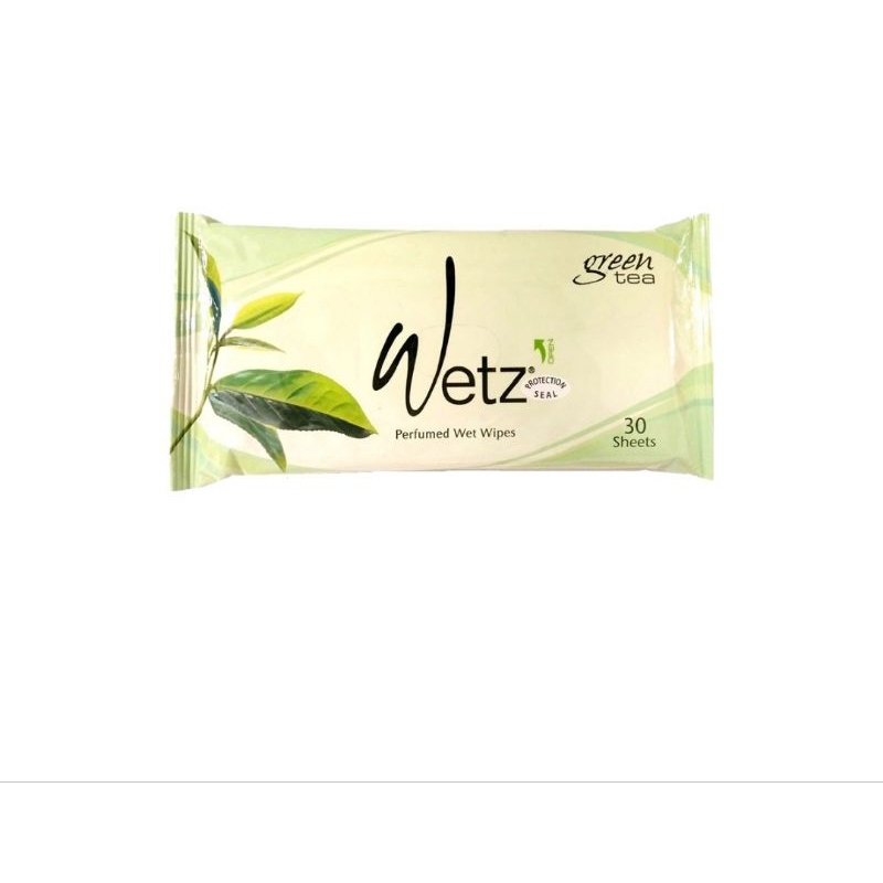 Jual Wetz Wet Wipes aroma green tea Tissue Basah 30 sheet | Shopee ...