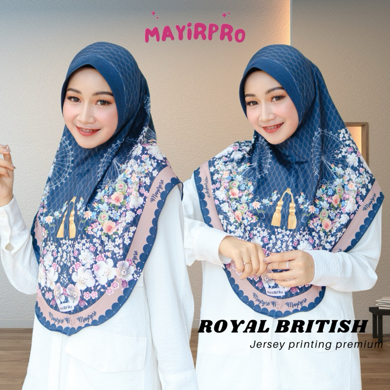 Jual mayirpro - Jilbab instan daily hijab bergo motif printing royal ...