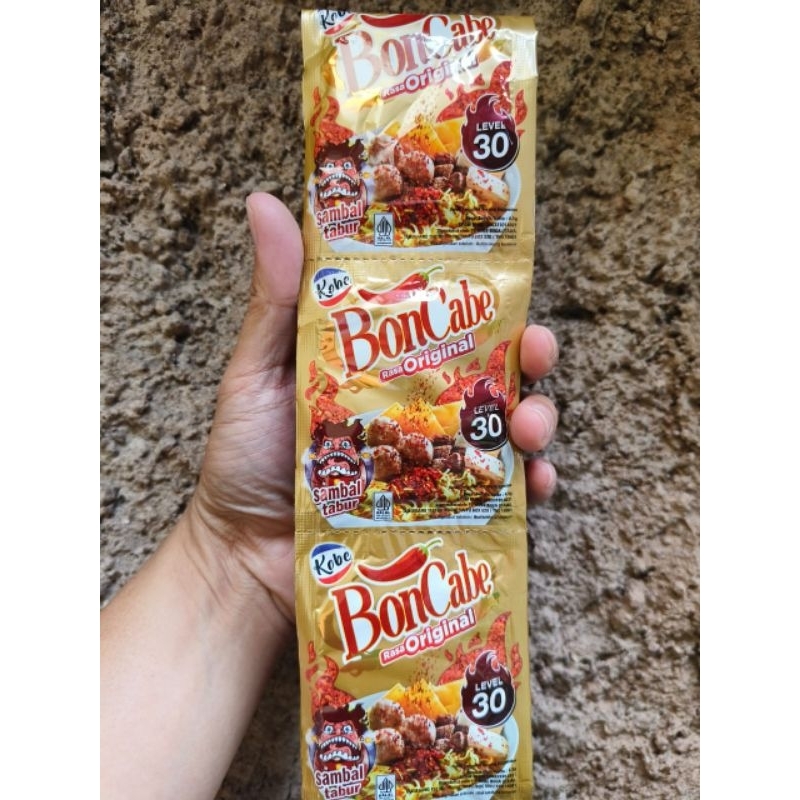 Jual Bon Cabe Rasa Original Level 30 Kemasan Renceng isi 12 Sachet ...