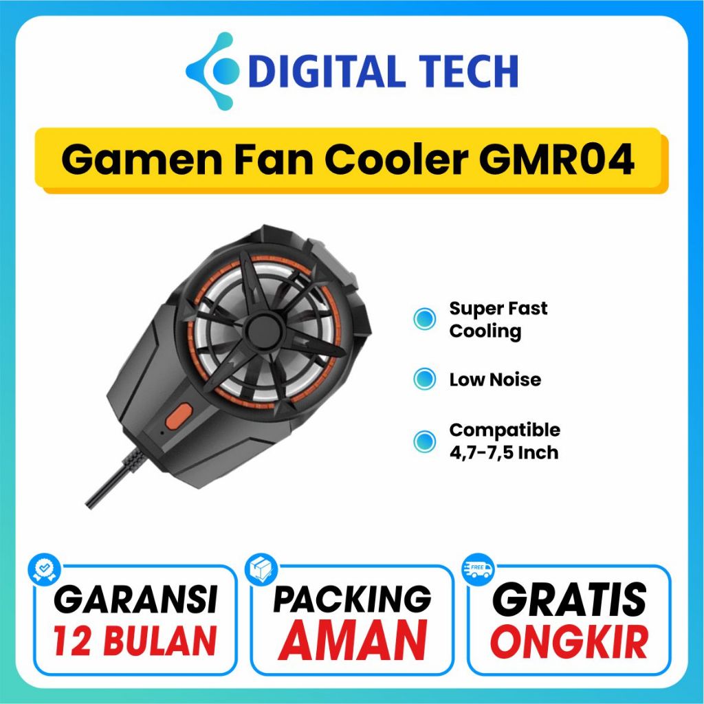 Jual GAMEN Fan Cooler GMR04 Radiator Pendingin HP Cooling Fan Gaming ...