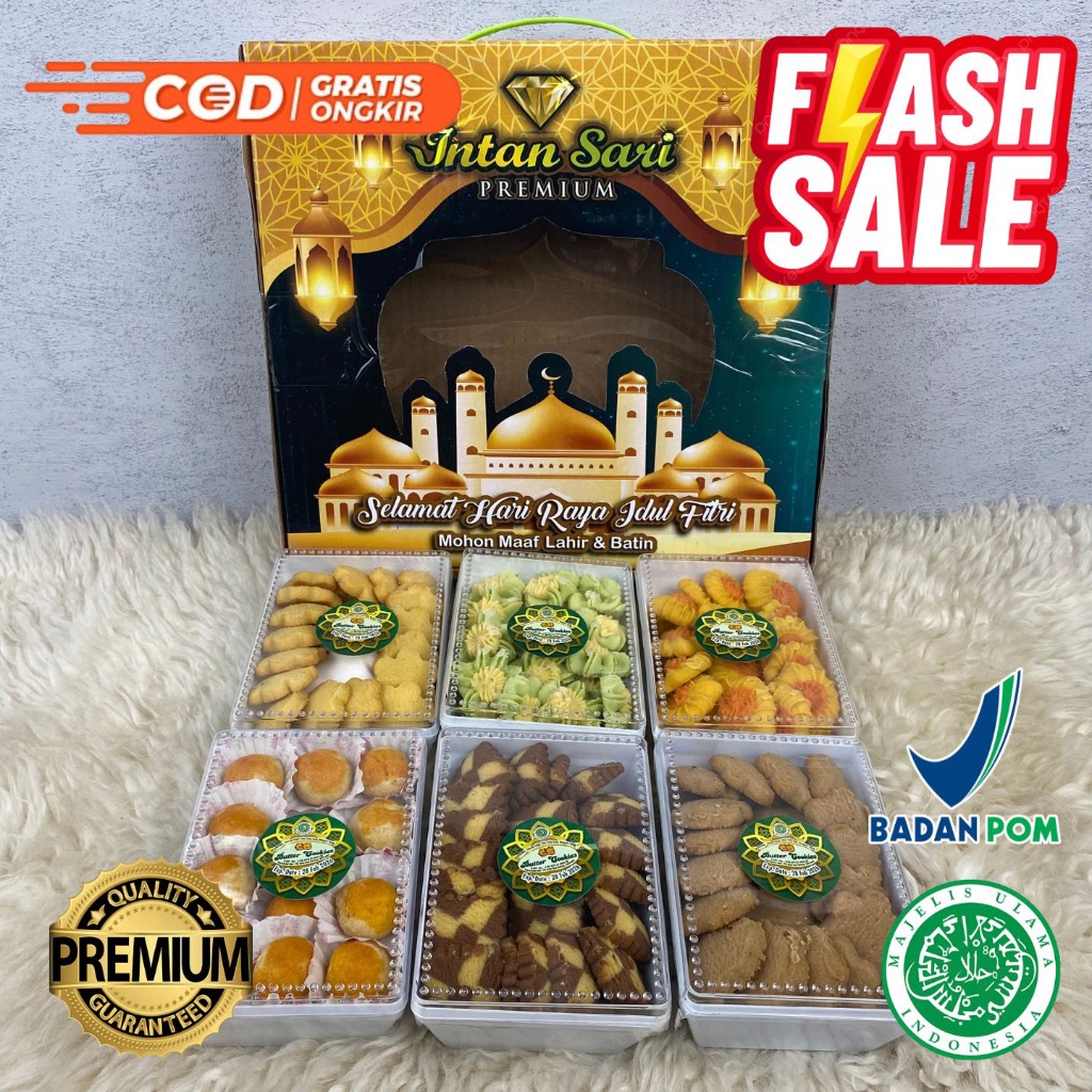 Jual PAKET KUE LEBARAN INTAN SARI PREMIUM / PARCEL KUE KERING / HAMPERS ...