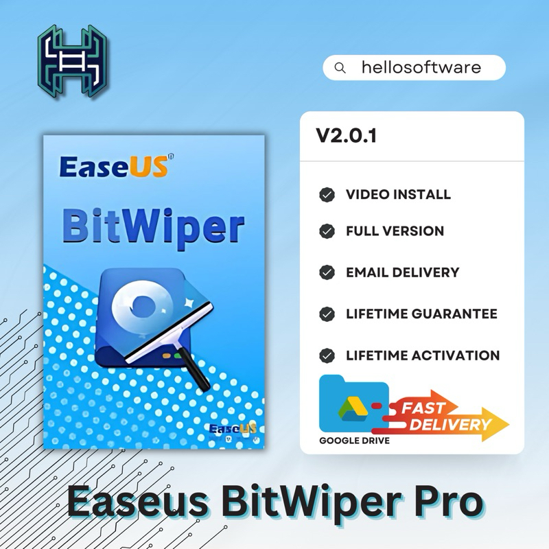 Jual Easeus BitWiper Pro v2.0.1 Full Version (Versi Terbaru) | Shopee Indonesia
