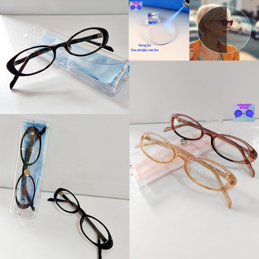 Jual Kacamata frame mini unik lensa bluecromic photocromic dan blueray ...