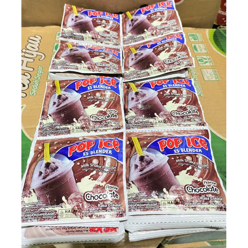 Jual POP ICE FLAVOUR CHOCOLATE COKLAT COKELAT RENCENG | Shopee Indonesia
