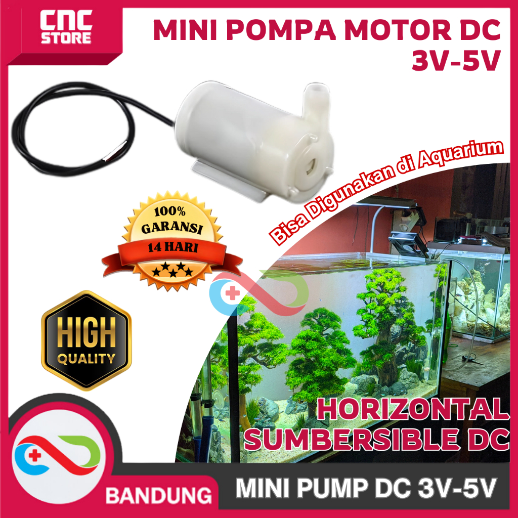 Jual MINI PUMP DC MINI POMPA AIR MOTOR SUBMERSIBLE HORIZONTAL 3V-5V ...
