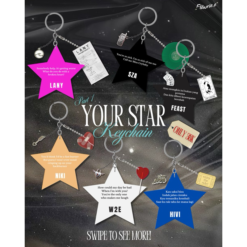 Jual MADE BY ORDER | OPEN PO YOUR STAR KEYCHAIN GANTUNGAN FANMADE MEDCH ...