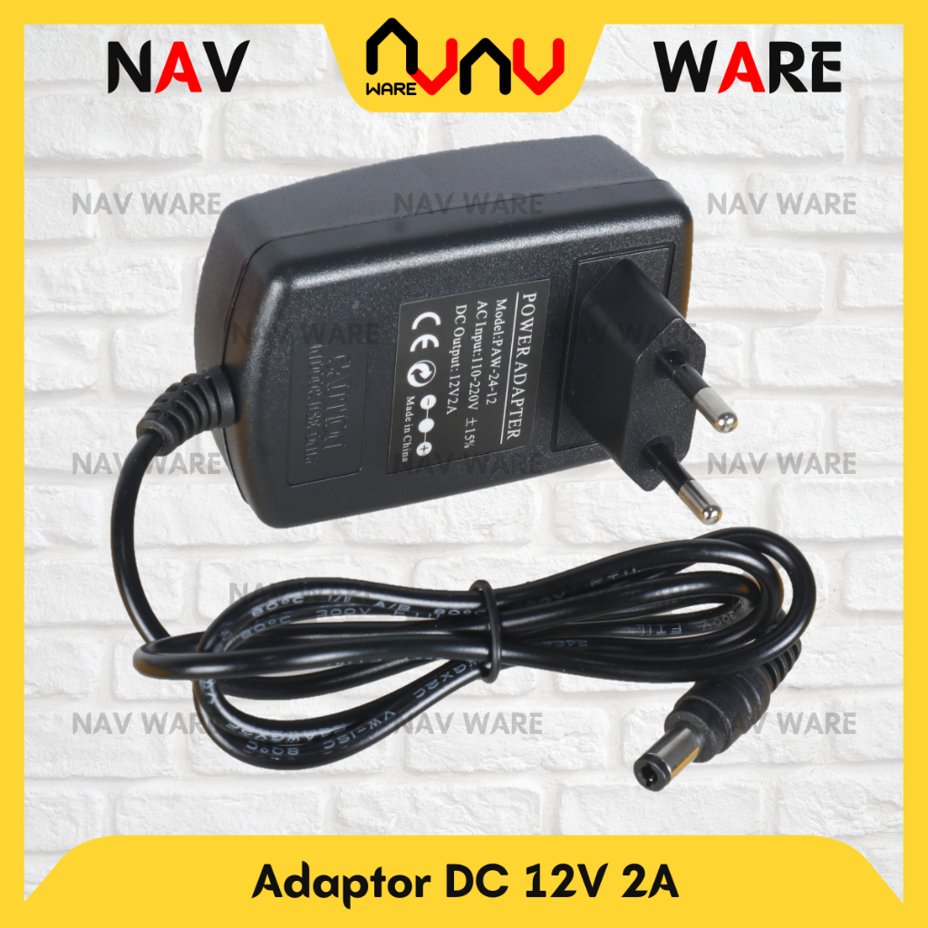 Jual Adaptor DC 12V 2A Adapter Power Supply Pompa Air CCTV DVR LED ...