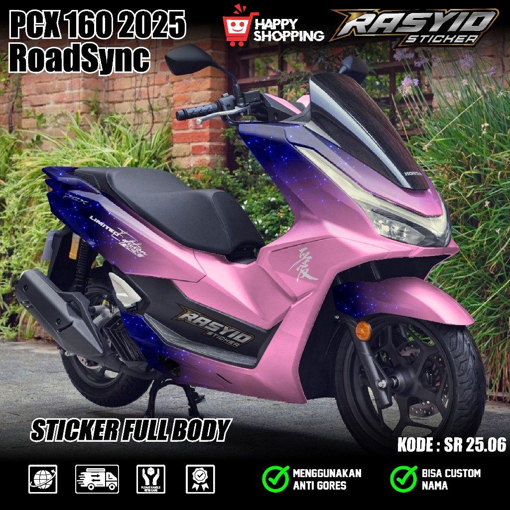 Jual COD Sticker Decal Full Body Honda PCX 160 RoadSync 2025 Decal ...